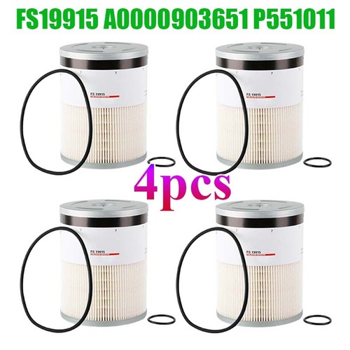 4 PC FS19915 FUEL / WATER SEPARATOR FUEL FILTER KIT P551011 | eBay