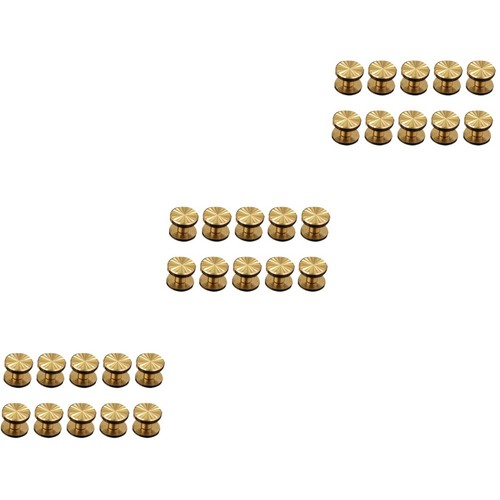 3 Count Belt Harness Nail Rivet Brass Rivets Sunflower Stud Screw | eBay UK