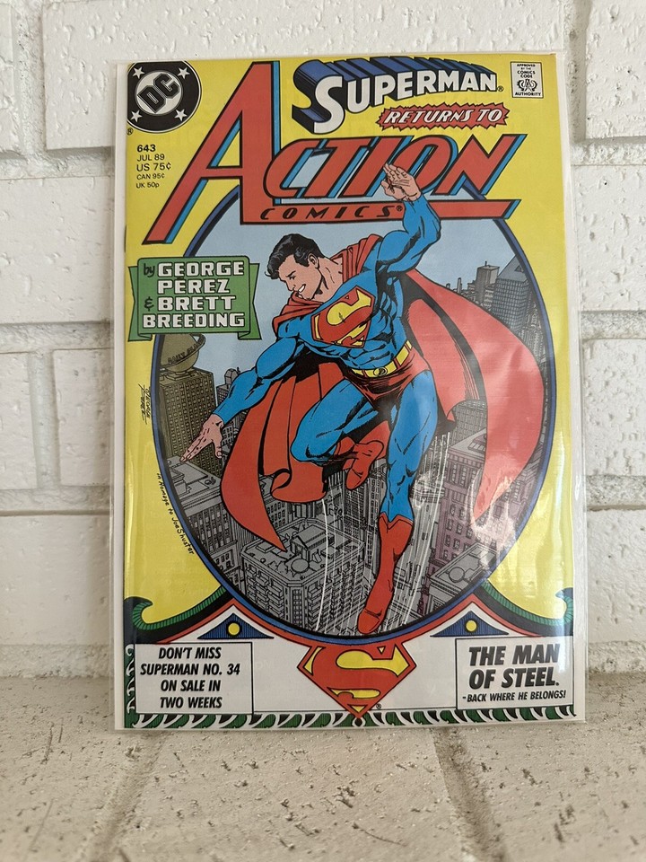 Action Comics #643 DC Comics 1989 Superman Returns High Grade NM | eBay