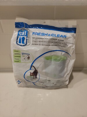Catit Cat Fresh & Clear Drinking Fountain Foam / Carbon Filter - 3pk ...
