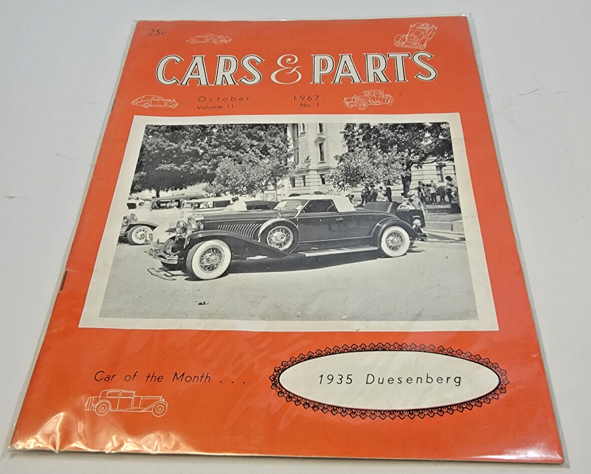 Cars & Parts Magazine Oct. 1967 Volume 11 #1 Car The Month 1935 ...