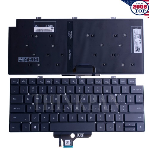 New US Keyboard with Backlit for Dell Latitude 5320 5330 7310 7320 7330 ...