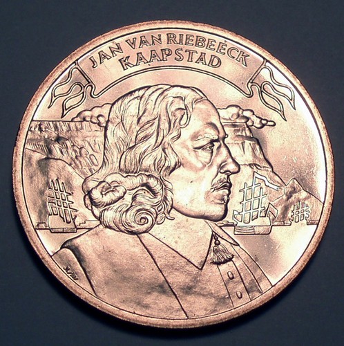 NETHERLANDS VOC 3 DAALDERS 1996 JAN VAN RIEBEEK KAAPSTAD UNC 30mm G64 ...