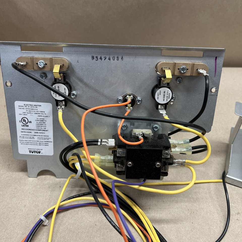 Carrier KFCEH2601C10 Fan Coil Electric Heater Heat Assembly Kit 10Kw ...