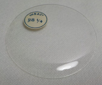 GLASS POCKET WATCH CRYSTAL WATCHMAKER SIZE 28 1/4 REPLACEMENT PART #724 ...