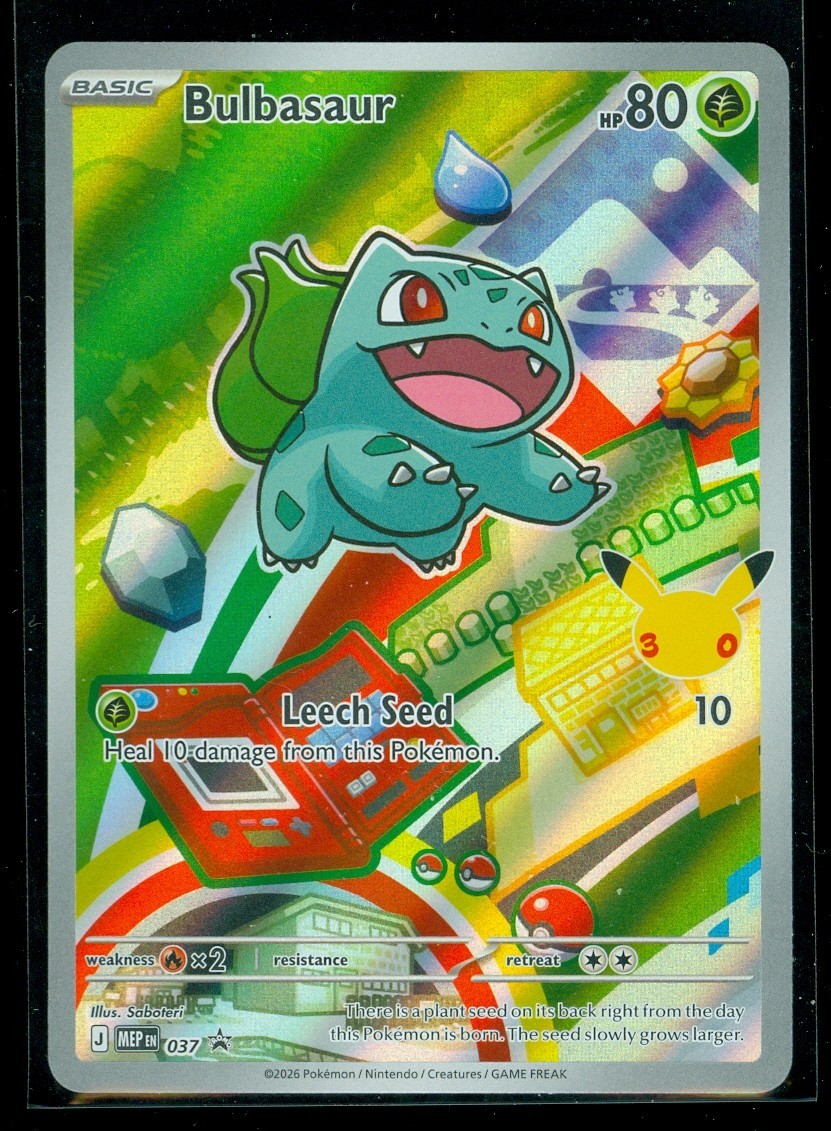 Pokemon BULBASAUR MEP 037 Ascended Heroes - 1st Partner FULL ART PROMO ...