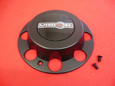 Vision Wheel Center Cap Satin Black Finish C81D2F LG0712-43 NEW WITH ...