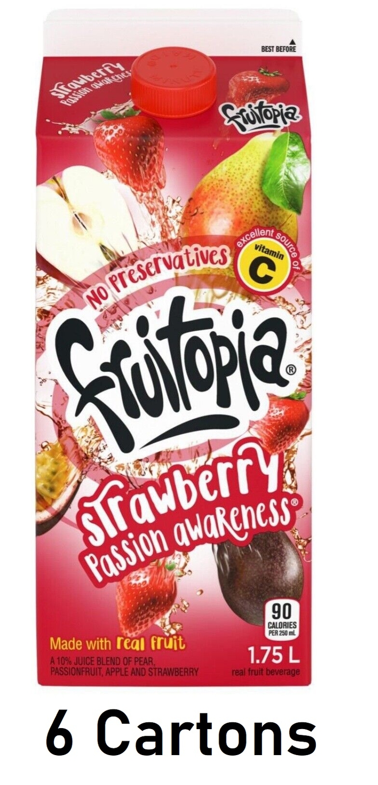 Fruitopia Strawberry Passion Awareness Juice 1.75L Each 6 Cartons | eBay