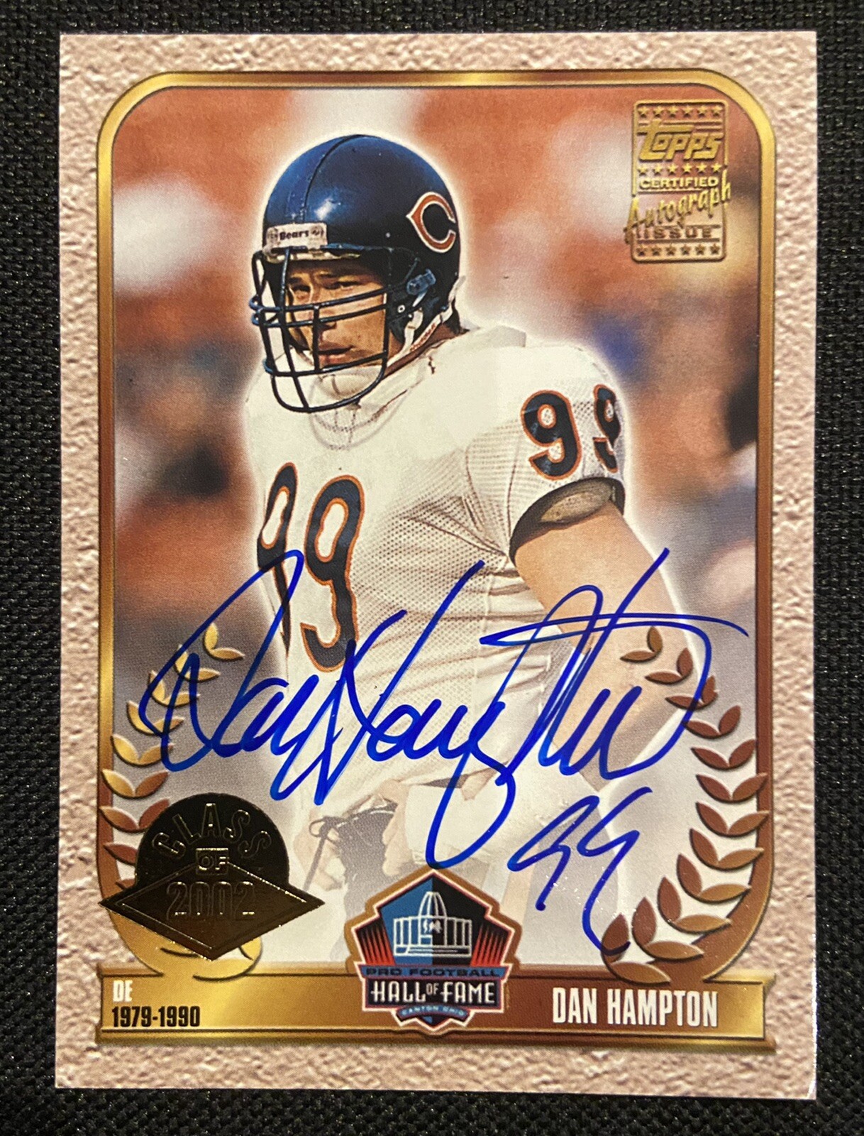 2002 Topps Hall of Fame DAN HAMPTON AUTO DANIMAL HOF Autograph SP SSP ...
