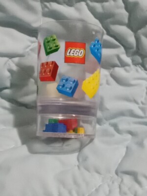 *{J182} Plastic Kids Lego Cup With Lego Pieces On The Bottom | eBay