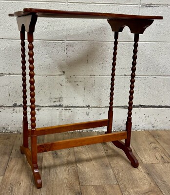Antique Victorian Spindle Leg Bobbin Leg Side Table | eBay