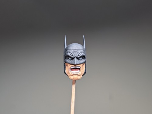 1:12 Scale Custom Painted Batman Head Sculpt (Black) | eBay