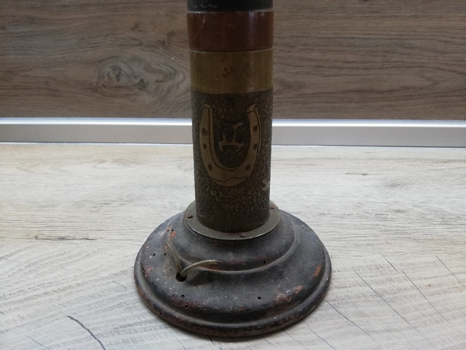Vtg Rare WWI WW1 Pair of Brass Trench Folk Art Deco Artillery Shell ...