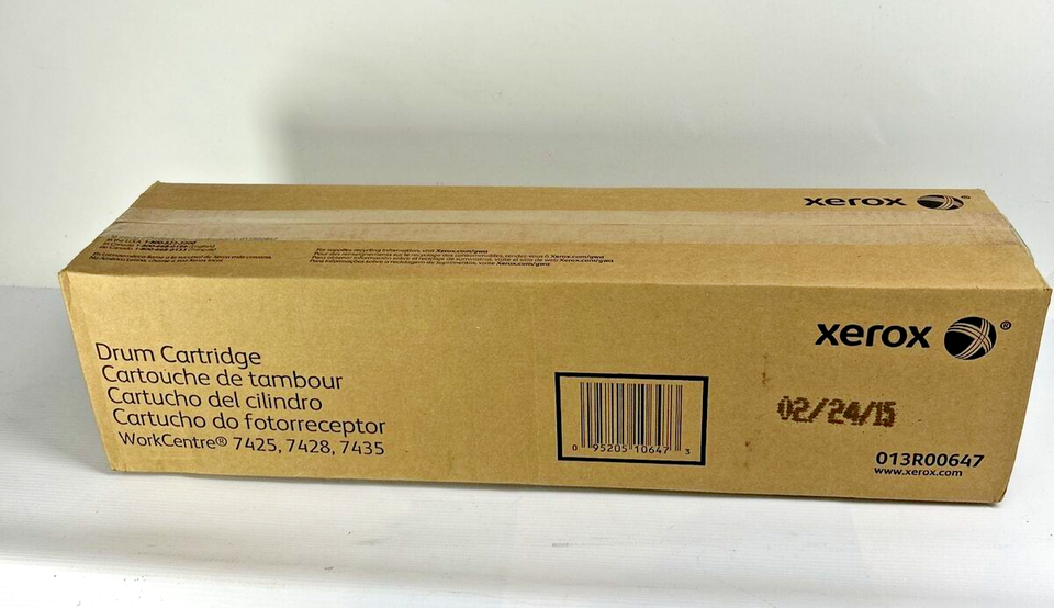 GENUINE XEROX 013R00647 13R647 DRUM CART. WC 7425 7428 7435 NEW SEALED ...