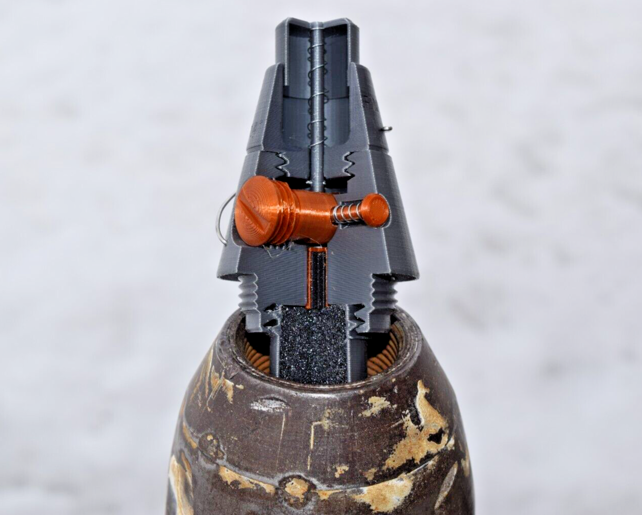 M52 Mortar Fuse, 3D Printed Plastic Reproduction, Cut Away Model. | eBay