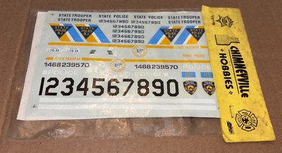 NEW JERSEY STATE POLICE, Decal Set Sheet (1/24-1/25 Scale) | eBay