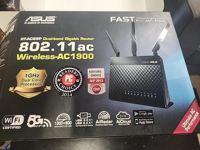 Asus RT-AC68P Wi-Fi dual-band gigabit Router 802.11ac Ethernet Wireless ...