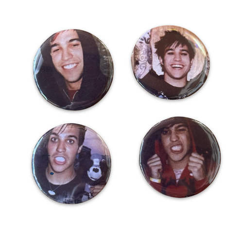 Pete Wentz 4 Pack Pins Fall Out Boy Emo Band Fan Gift | eBay