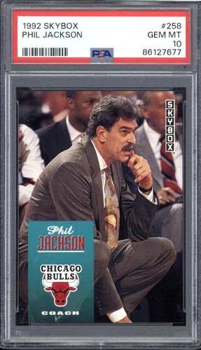 POP 8 🔥 1992-93 SKYBOX PHIL JACKSON #258 CHICAGO BULLS HOF COACH | eBay