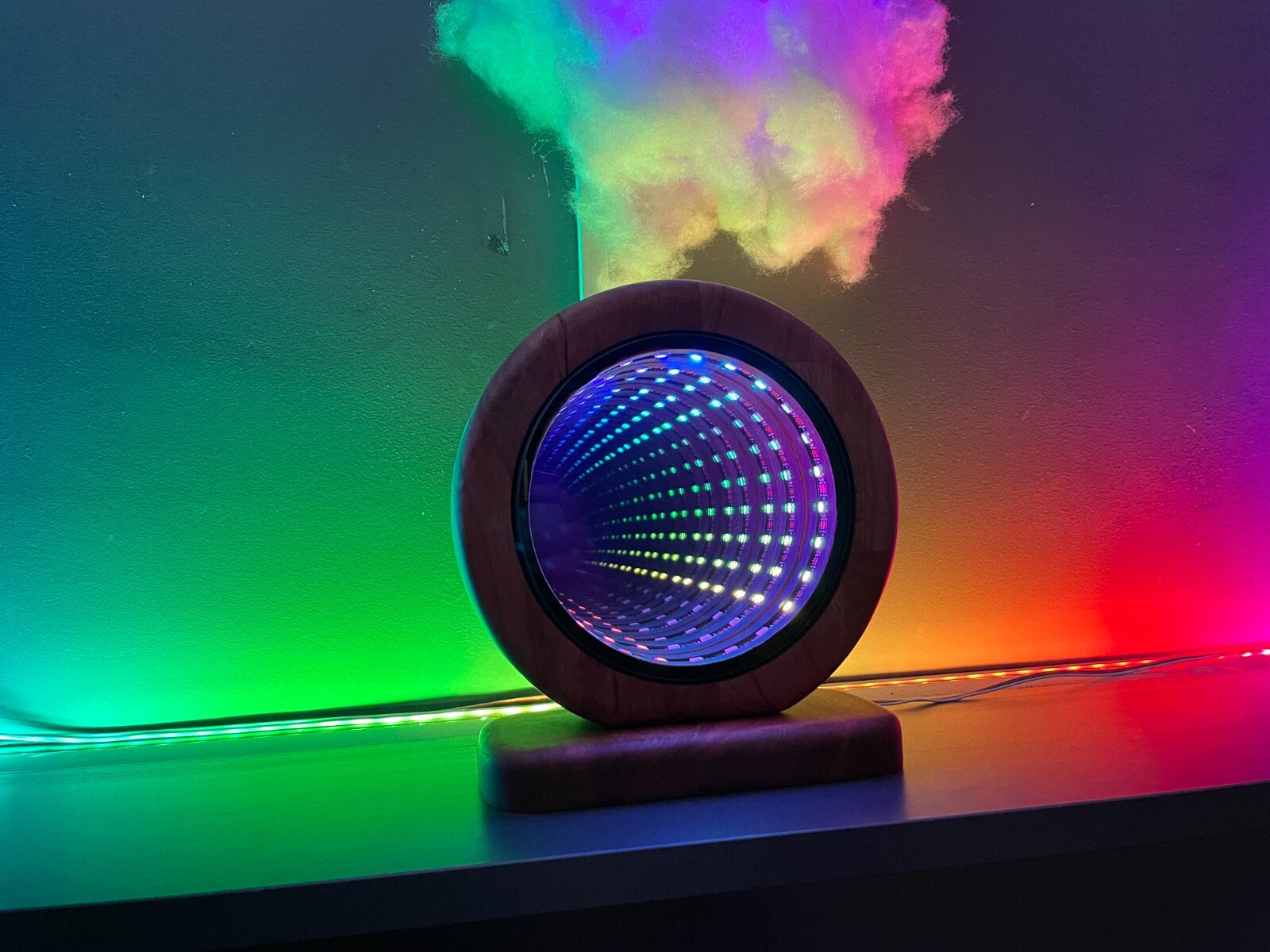 Infinity Mirror Desk Lamp, Stargate Portal, RGB Night Light, Portal ...