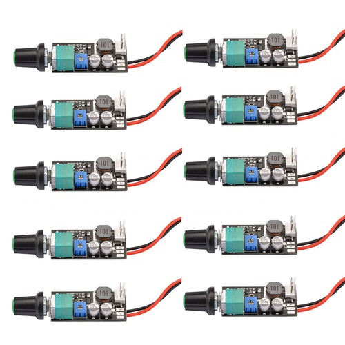 10PCS DC5-12V 1A PWM Fan Speed Controller Board Rotary Switch ...