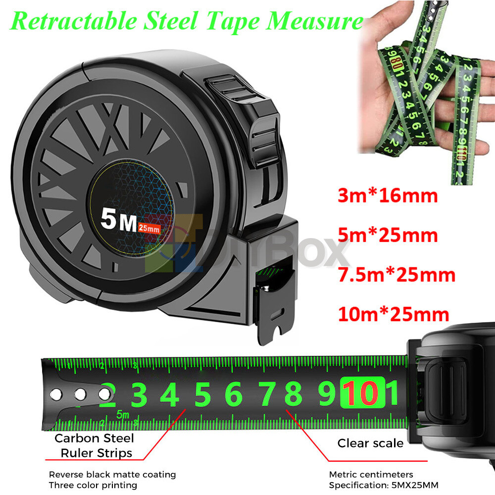 Steel Ruler Roll Metric Tape Measure Meter Ruler Retractable ...
