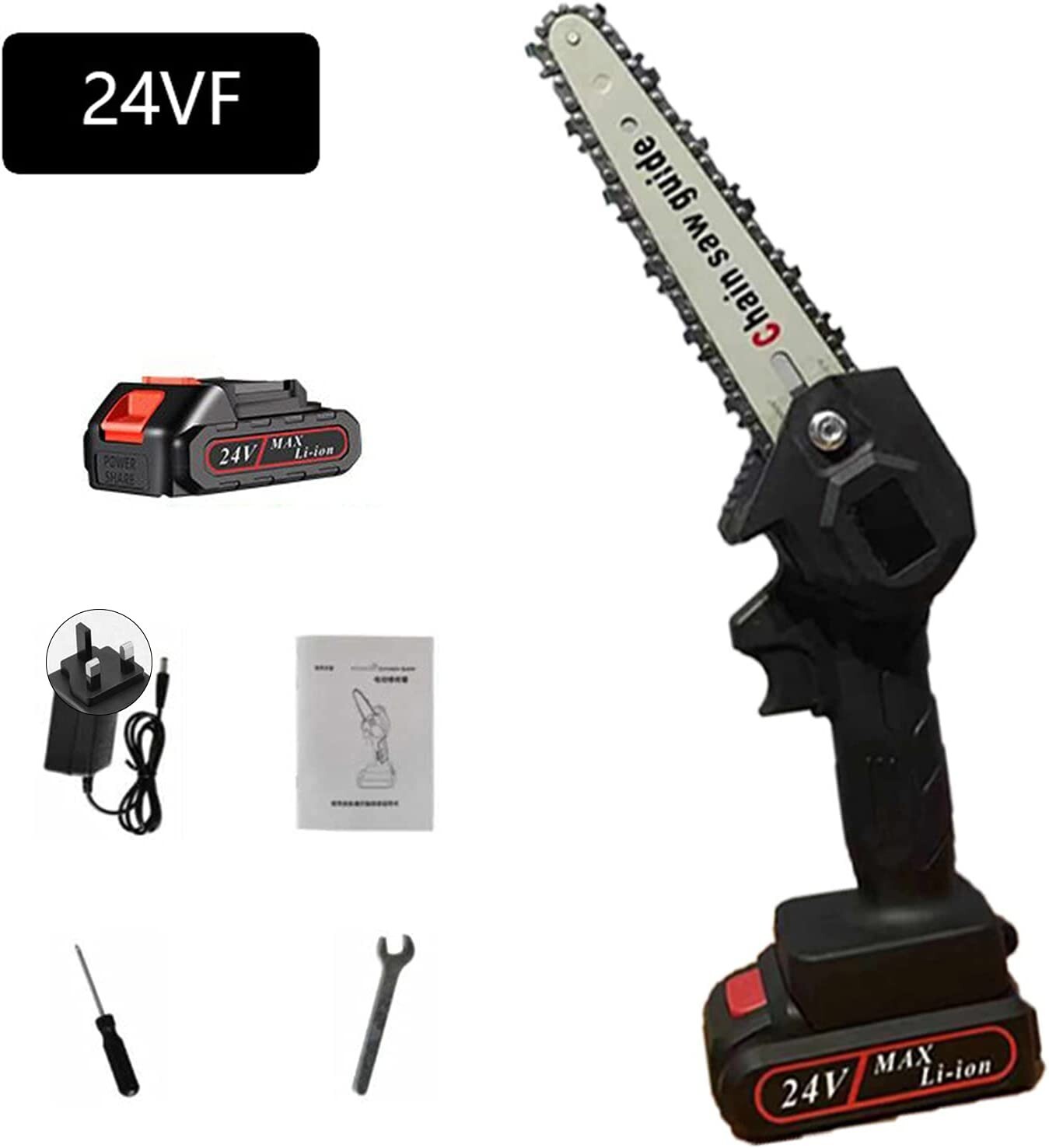 6 Inch Mini Chainsaws Portable Electric Cordless Handheld Battery ...