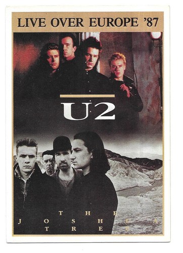 RARE / CARTE POSTALE - U2 / POSTCARD POSTKARTE CARTOLINA CARTA POSTAL ...
