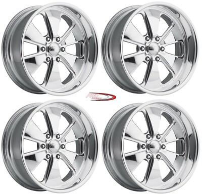 Pro Wheels KEYSTONE V1 18" Polished Aluminum Billet Wheels Rims (set of ...