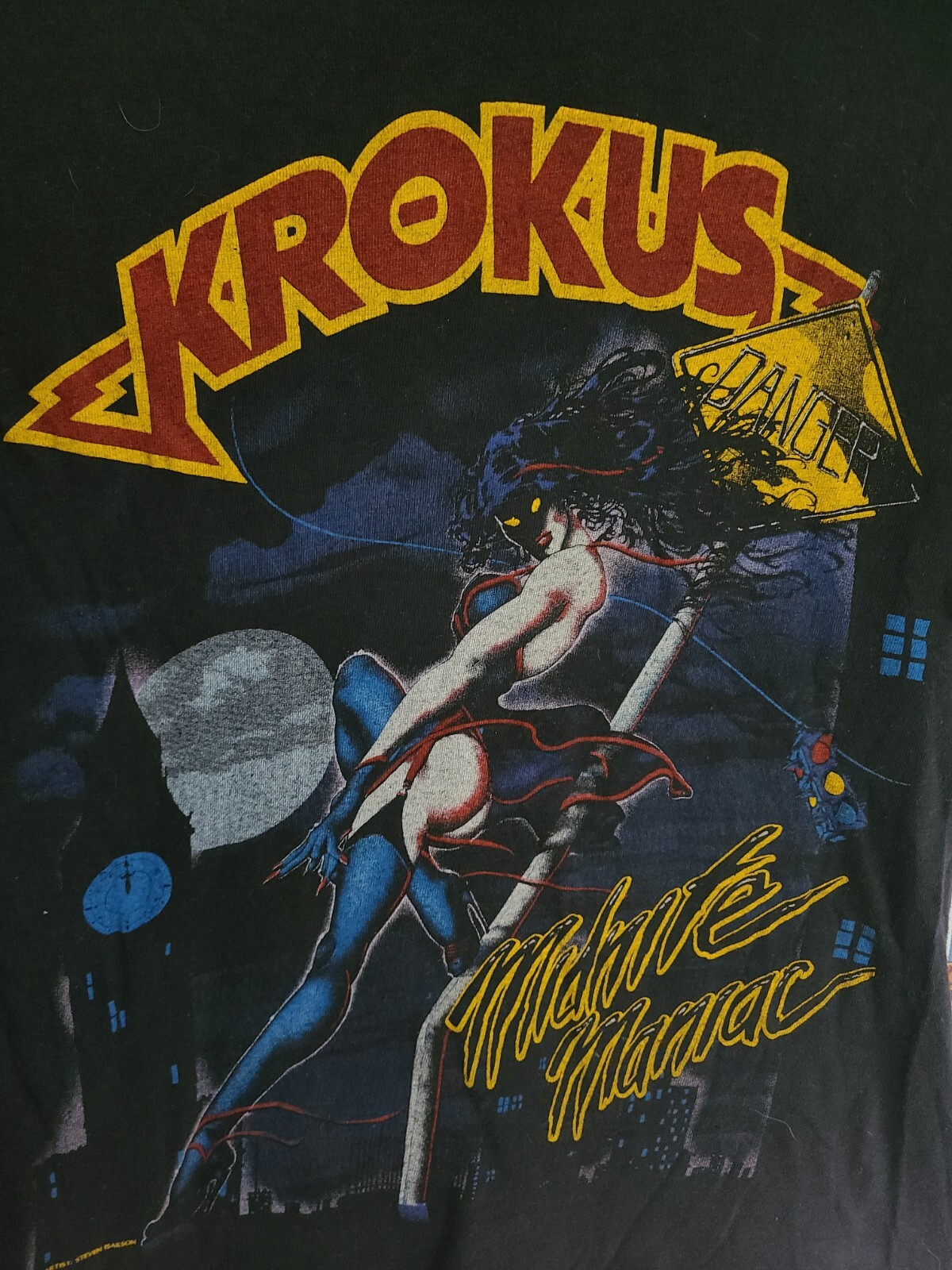 Vintage Krokus 1984 Midnite Maniac Blitz Tour Shirt S… - Gem