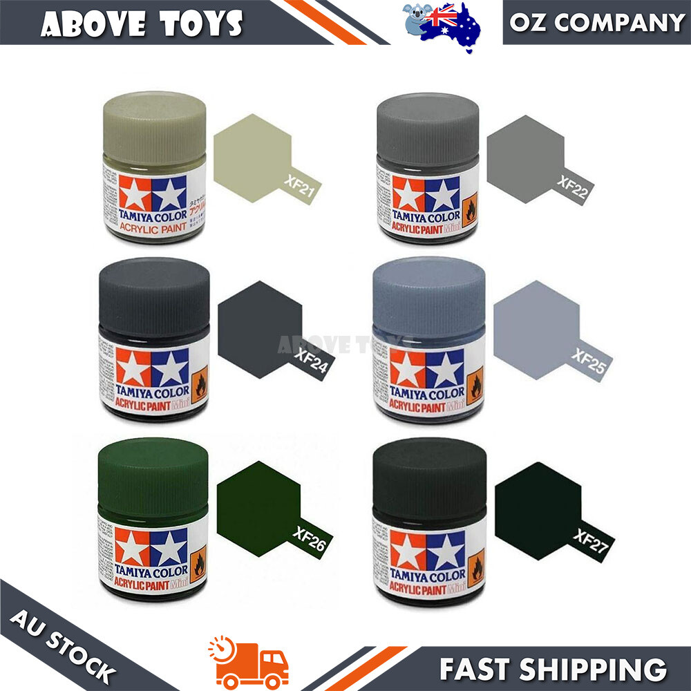 Tamiya 10ML Mini Acrylic Flat Paint 66 Colors Choices | eBay