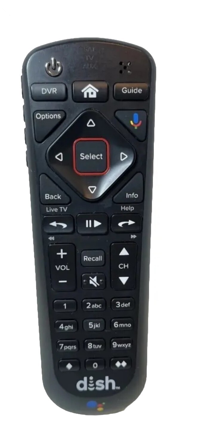 Dish Network 54.1 219265 Google Voice Satellite Remote Control Hopper ...