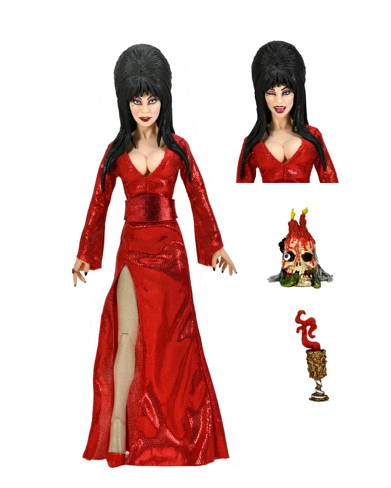 NECA 8" Cassandra Peterson as Elvira “Red, Fright, and Boo” Action ...