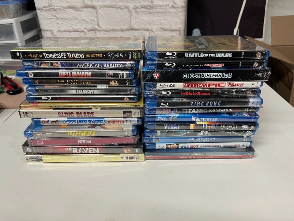 Lot Of 26 DVD Blu-Ray Discs Movie Lot New Sealed All Genres | eBay