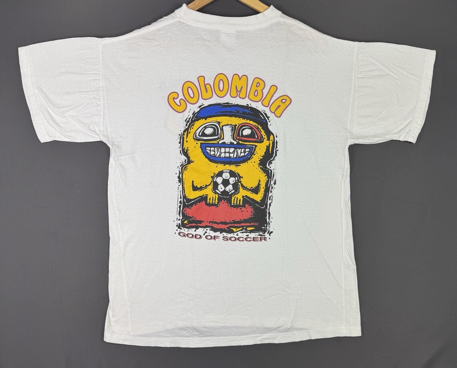 Vintage 1994 Colombia God Of Soccer Football FIFA Wor… - Gem