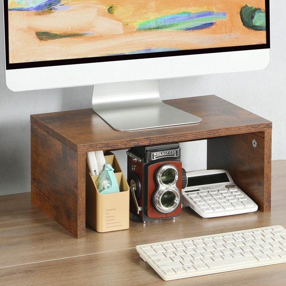 Higher Monitor Stand Riser for Desk Small Monitor Stand TV/Screen/PC ...