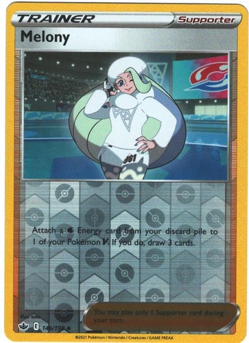 Melony 146/198 Chilling Reign Reverse Holo Uncommon Pokemon Card TCG ...