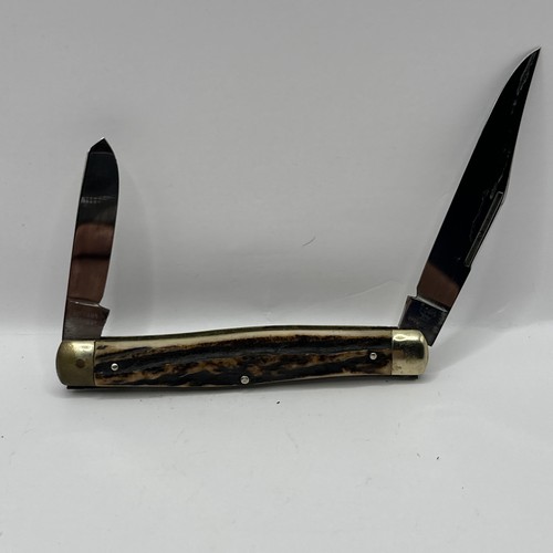 Hen & Rooster Gutmann Moose Knife, Genuine Stag Handles | eBay