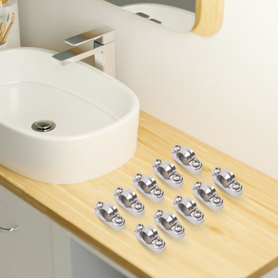 Stainless Steel Pipe Bracket Clamp Set for Electrical and Home Projects ...