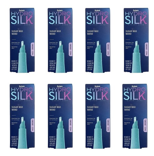 (8X) Shick Hydro Silk Expert Care Face Brows Sugar Wax Wand kit ...