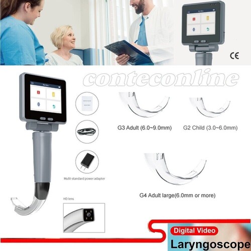 Medical Anesthesia Handheld Visual Video Laryngoscope Reusable Sheet | eBay