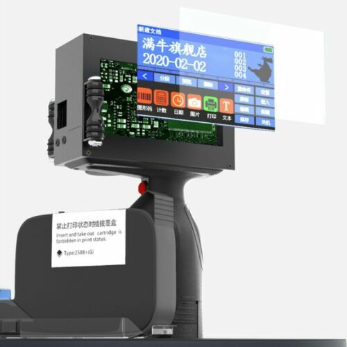 Portable Handheld Smart LCD Date Coder Inkjet Printer Ink Coding Machine | eBay