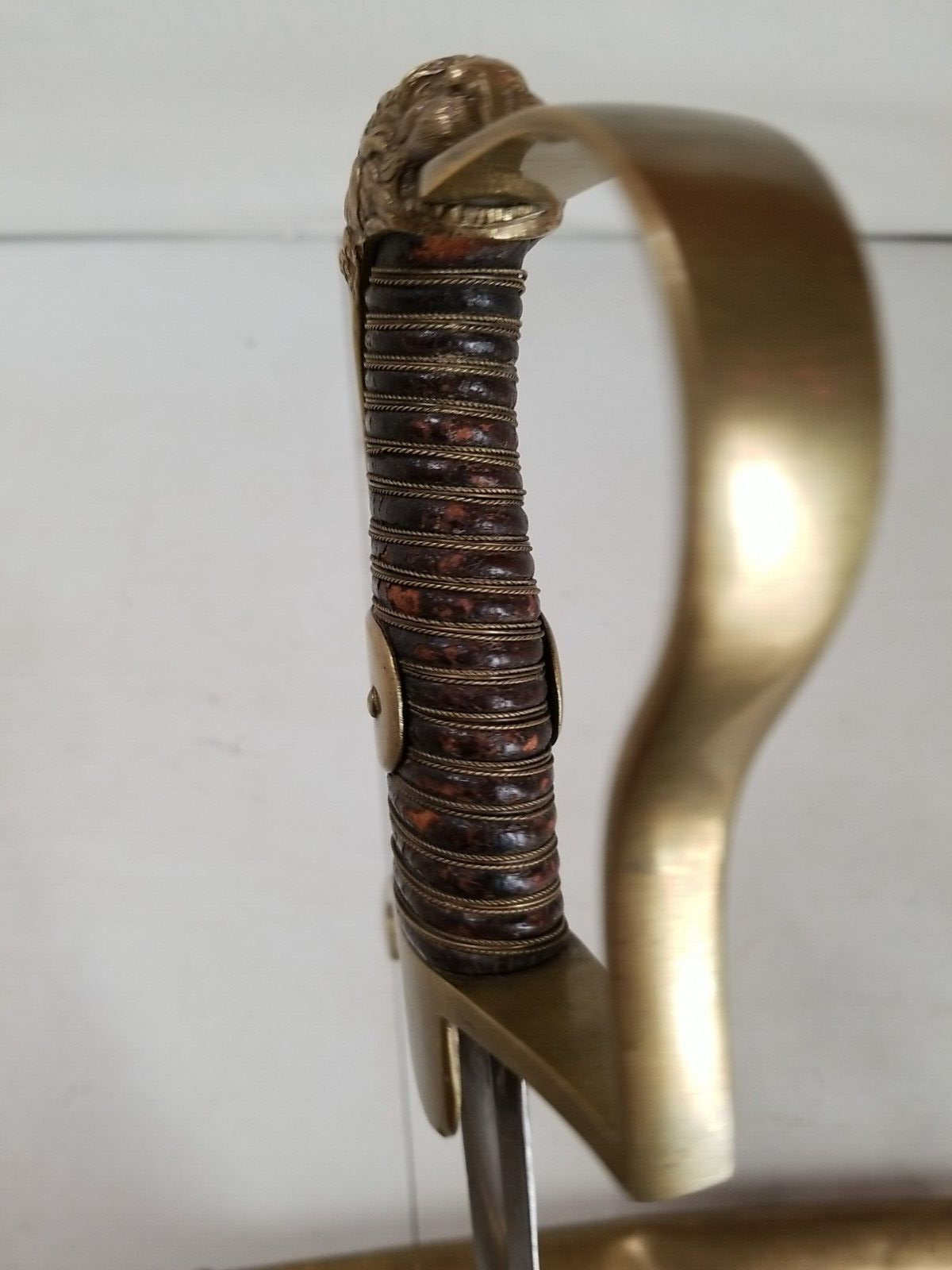 Damascus British P1796 Lion Headed Cavalry Officers Sword Saber w ...