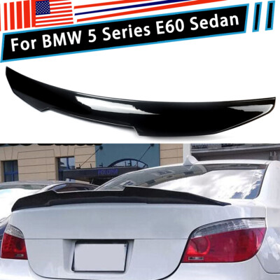 For 2004-2010 BMW E60 M5 Sedan Gloss Black PSM Style Highkick Wing ...