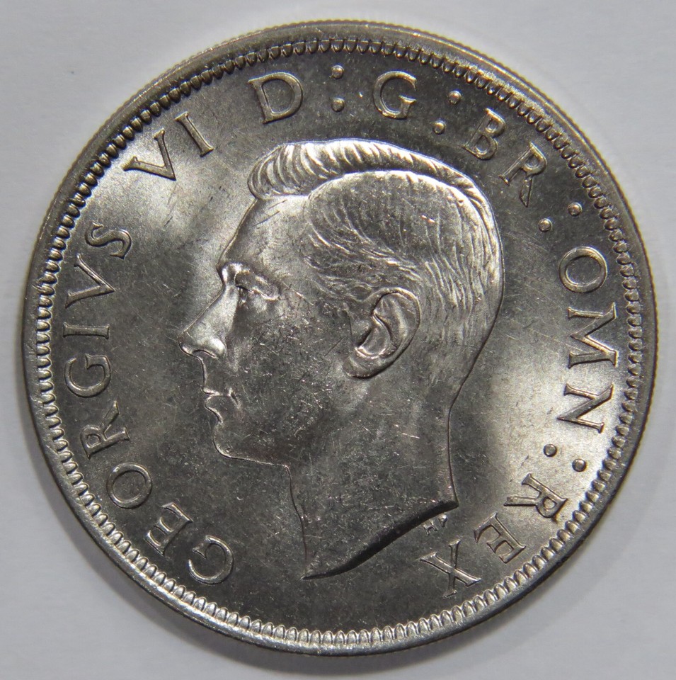 GREAT BRITAIN 1948 1/2 CROWN KING GEORGE VI UNC C/N WORLD COIN 🌈⭐🌈 | eBay