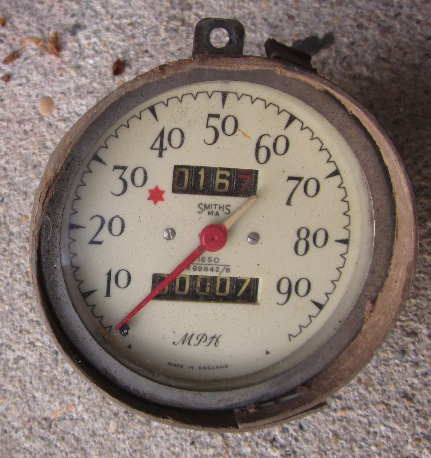 1950's Wolseley 6/80 15/50 ? Smiths MA Speedometer 90 MPH X69842/6 Used ...