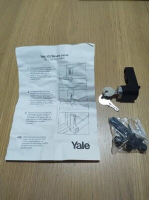 Yale Window Lock / Window Restrictor - Push Lock For Sliding Window | eBay
