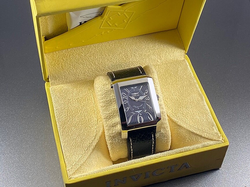 RARE UNWORN Invicta Time Square Auto: SWISS MADE; Black Pearl MOP ...