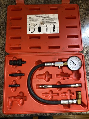 Diesel Engine Compression Tester Injector Glowplug Fuel Cylinder ...