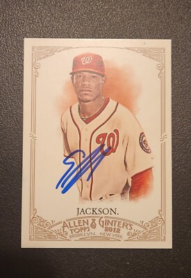 Edwin Jackson Autograph Signed 2012 Topps Allen & Ginter's Washington ...